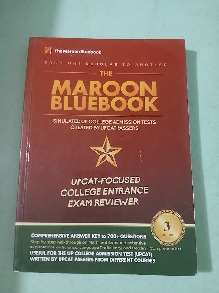 MAROON BLUEBOOK 3RD EDITION (UPCAT, USTET, DCAT, ACET, & CETS), Hobbies ...