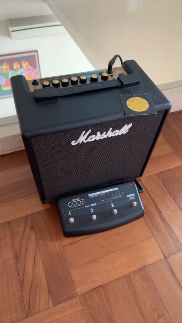 Marshall Code 25 Guitar Amplifier with footswitch, Hobbies & Toys ...