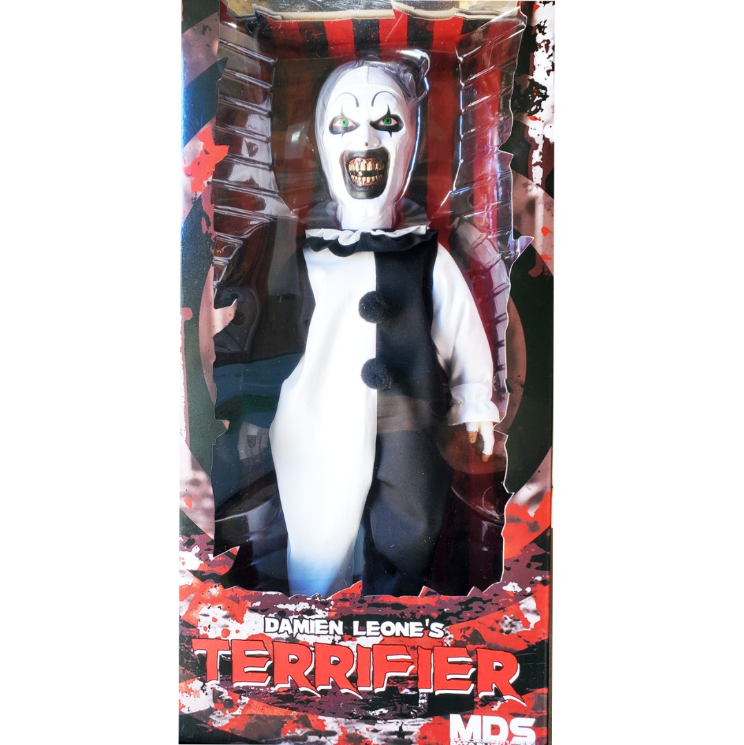 Mezco Terrifier Art The Clown Roto Plush 18-Inch Soft Doll in Clown ...