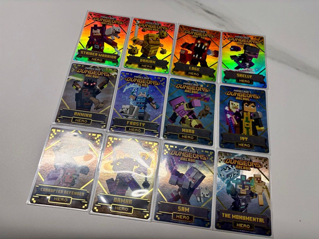 Minecraft Dungeons Arcade Series 3 Foil Shiny Hero Heroes Card Timezone ...