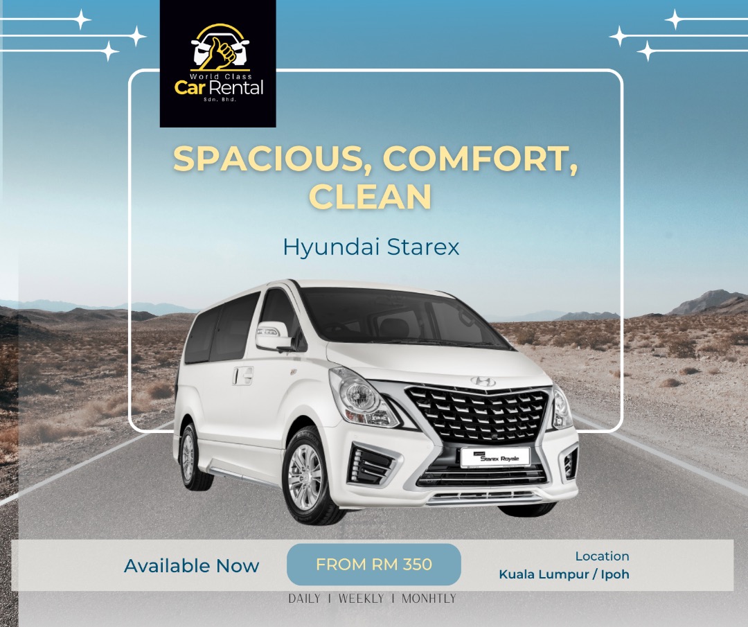 🚗MPV Car Rental 🚗Kereta Sewa MPV I Hyundai Starex I KL & Ipoh, Cars ...