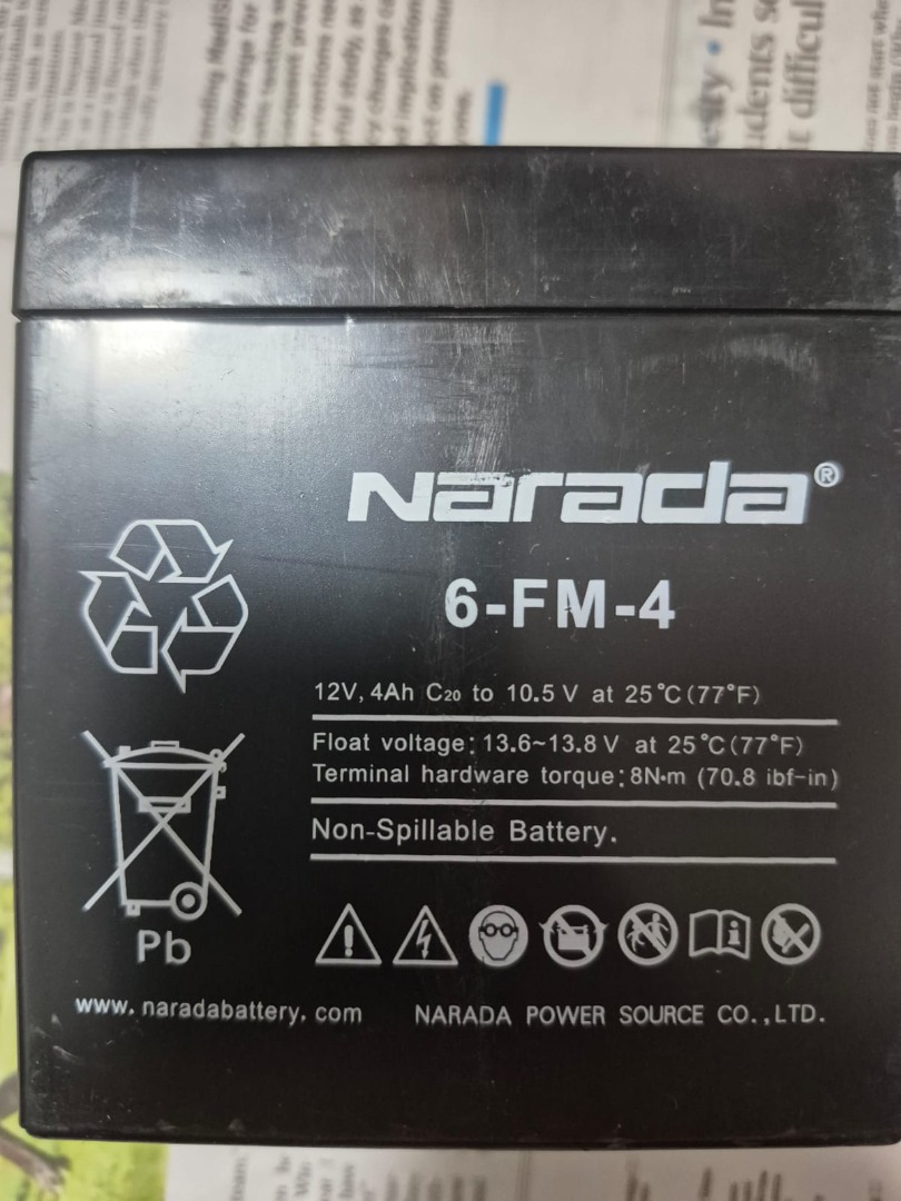 NARADA BATTERY, Car Accessories, Electronics & Lights on Carousell