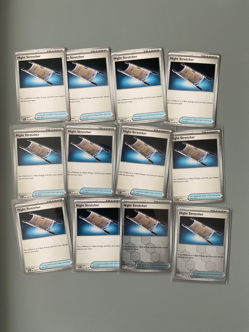 RESTOCKED Night stretcher Tcg Pokemon trainer playable card non foil ...
