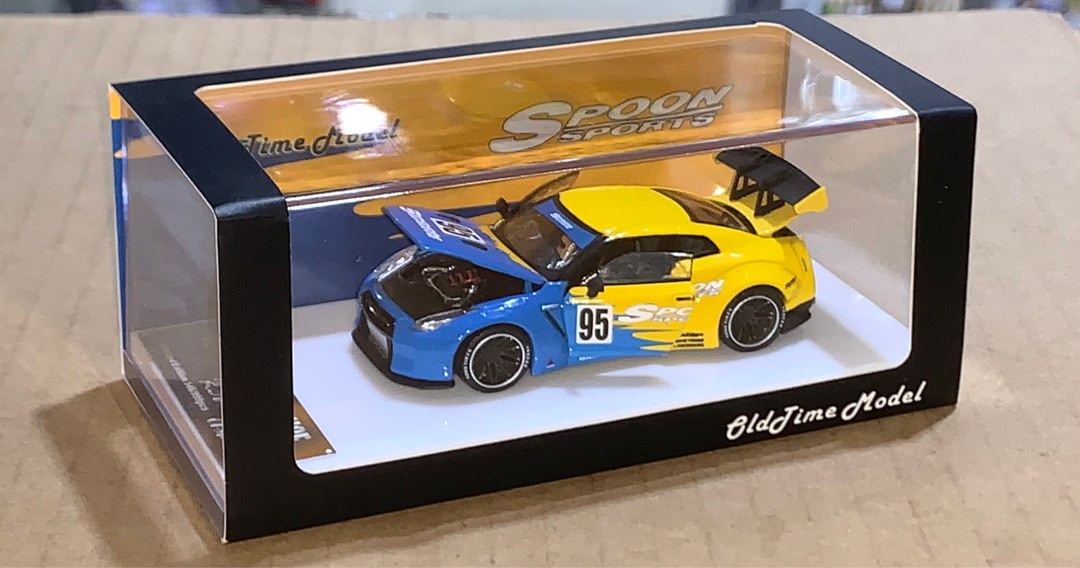 Oldtime Model 1/64 Nissan Skyline GTR R35 spoon 合金全開, 興趣及遊戲, 玩具 & 遊戲類 ...