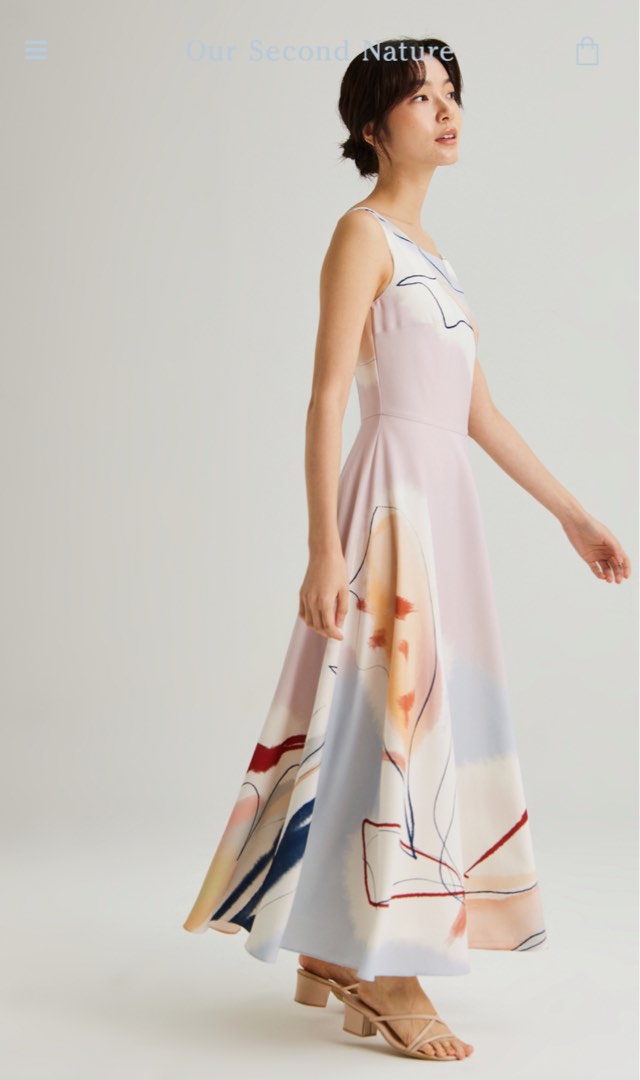 OSN Atelier Boat Neck Maxi Dress, Women's Fashion, Dresses & Sets, Dresses on Carousell