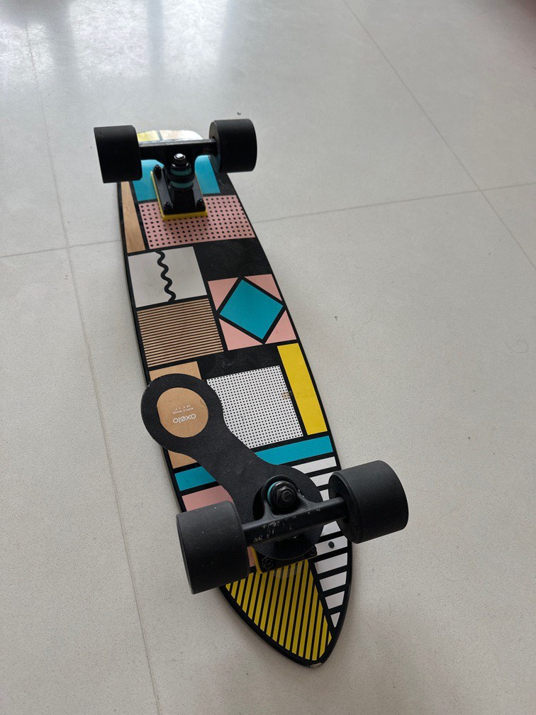 Oxelo skateboard Maple wood 26.5” x 7”, Sports Equipment, Sports ...
