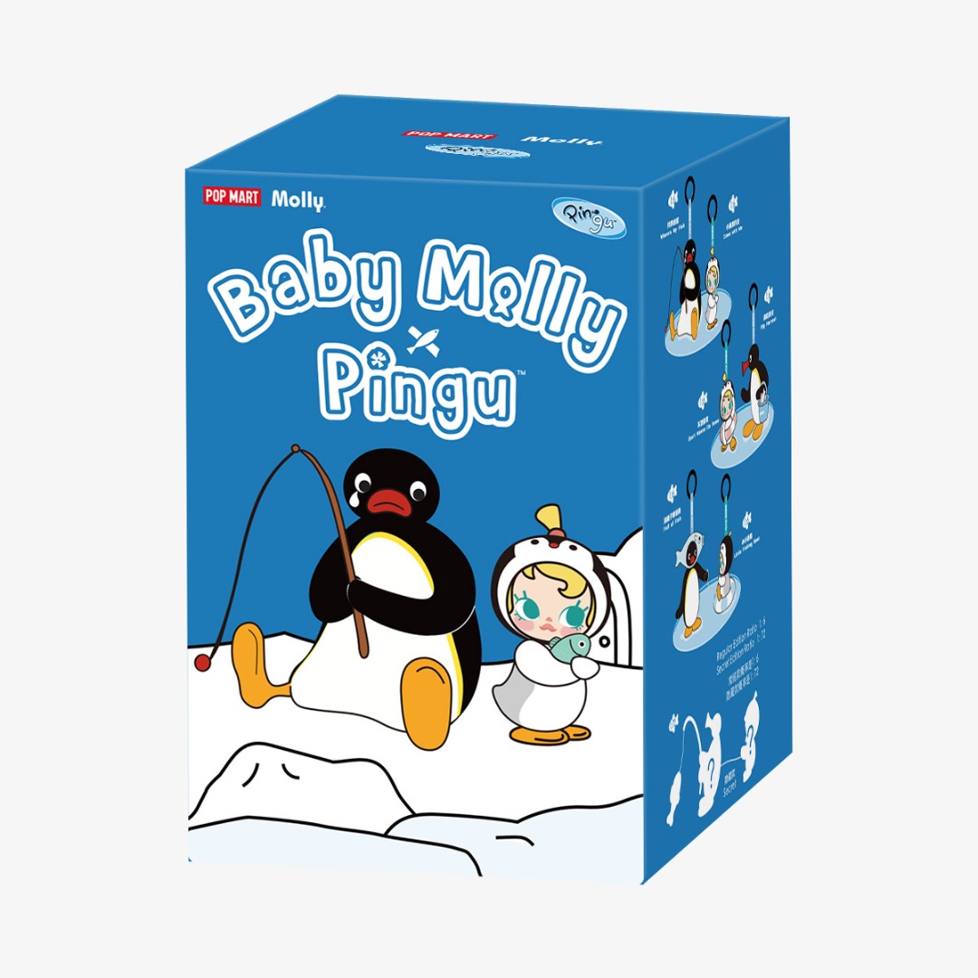 Popmart Baby Molly x Pingu Where's My Fish, Hobbies & Toys, Toys ...
