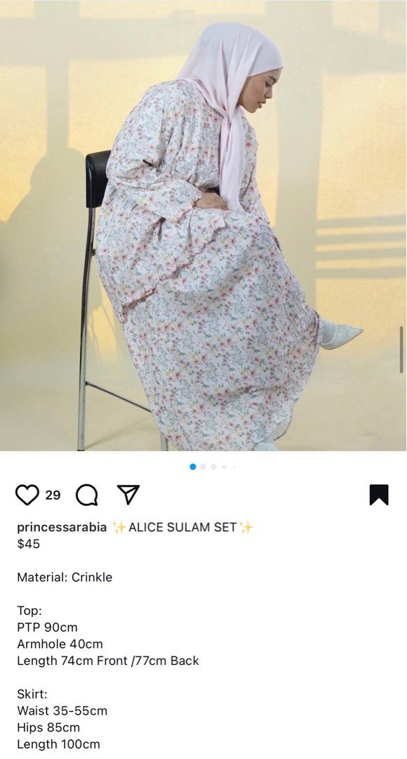 Princess Arabia Set, Women's Fashion, Dresses & Sets, Sets or ...