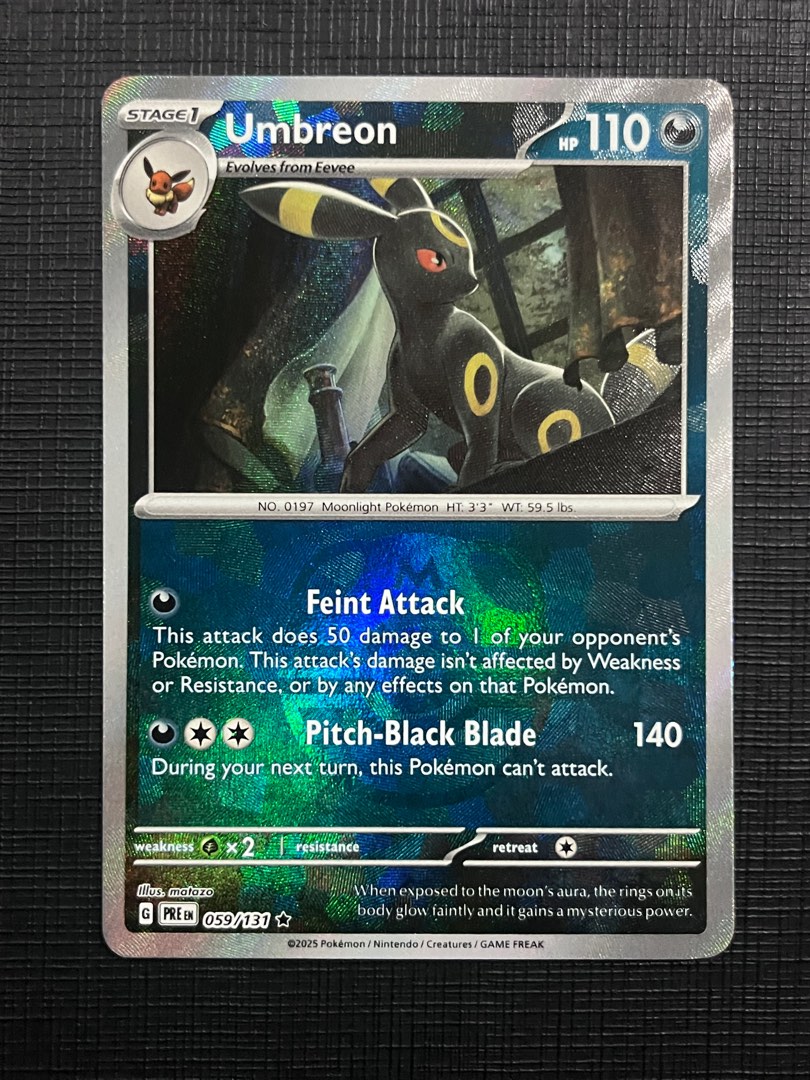 Prismatic Evolutions Umbreon Master Ball, Hobbies & Toys, Toys & Games ...