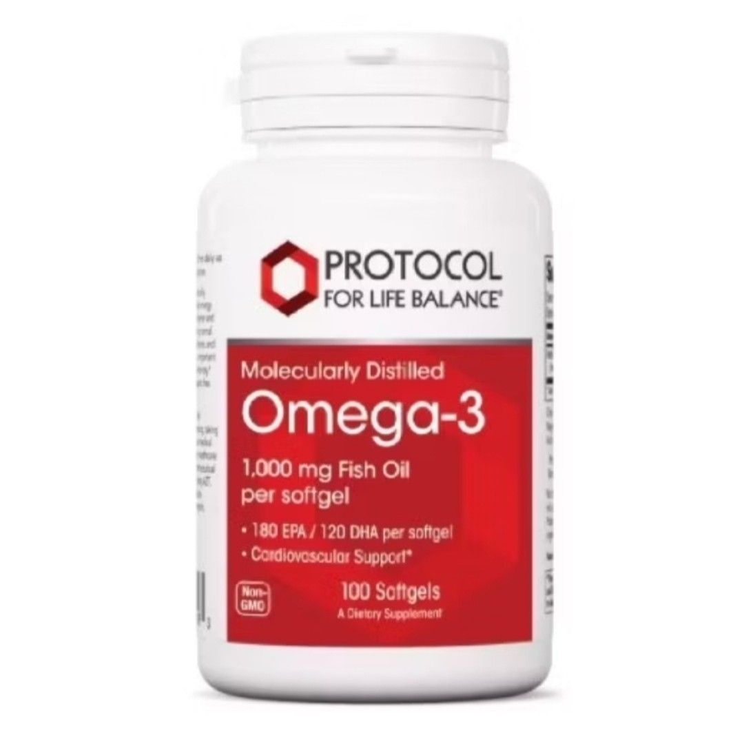Protocol for Life Balance, Omega-3 1,000 mg Fish Oil, 100 Softgels ...