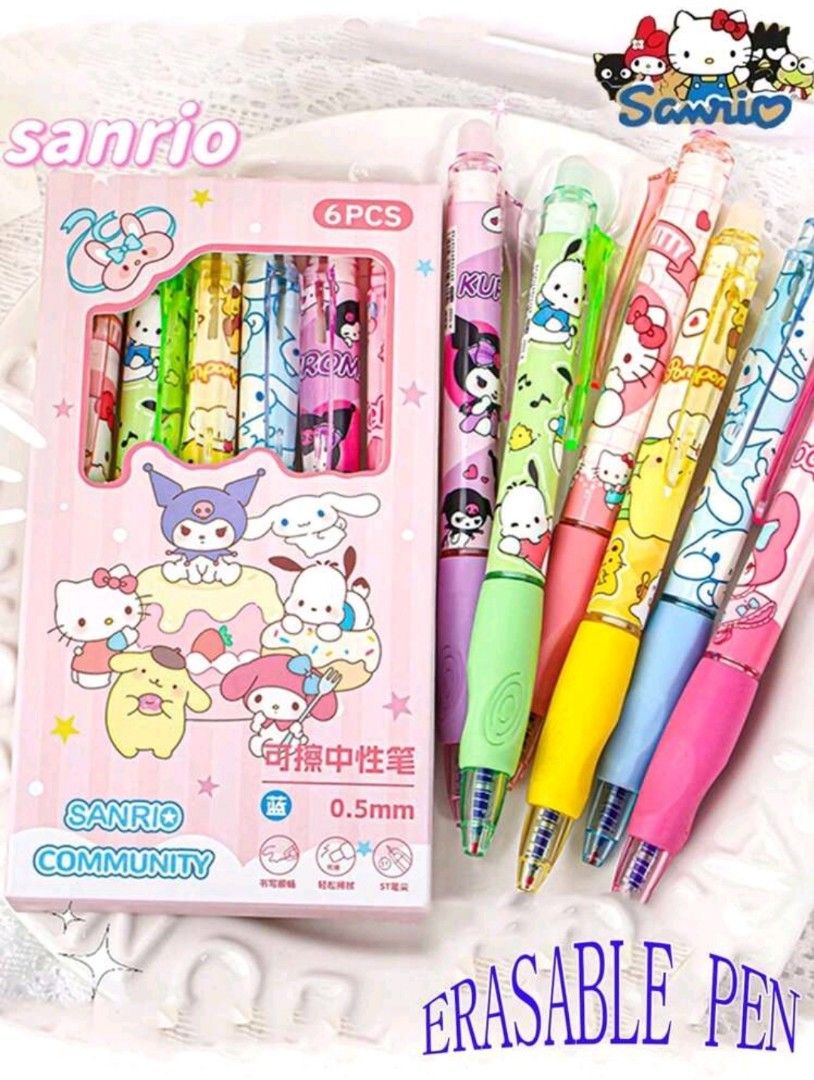 Sanrio Sanrio 6pcs/12pcs Hello Kitty & Kuromi & Melody & Cinnamoroll ...