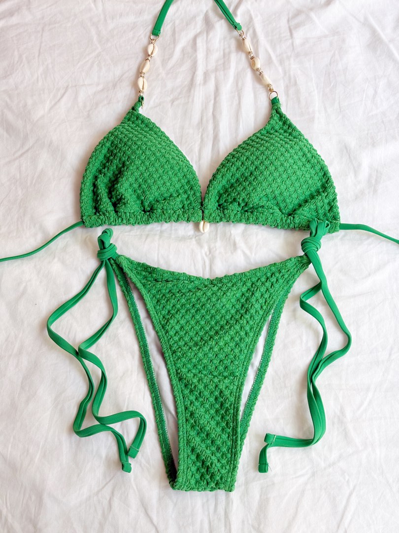 Shell Swimsuit, Women's Fashion, Swimwear, Bikinis & Swimsuits on Carousell