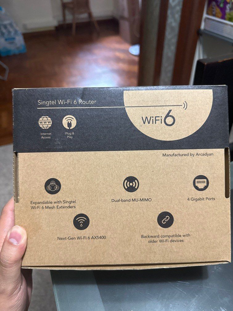 Singtel Wi-Fi 6 Router (Arcadyan), Computers & Tech, Parts ...