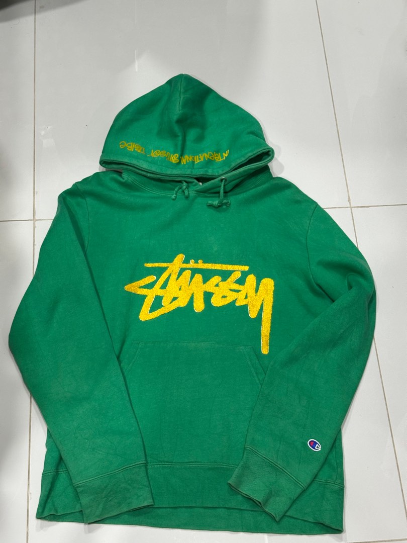 Stussy collab champion, Men's Fashion, Activewear on Carousell