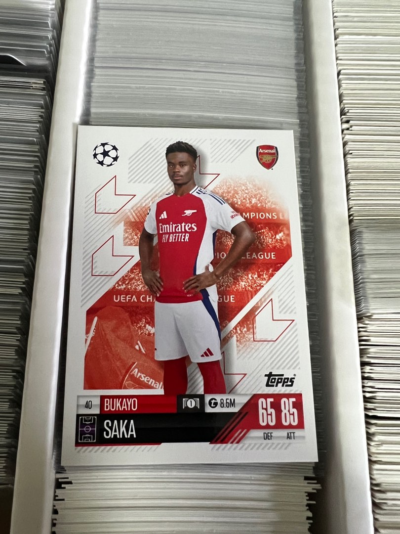 Topps Match Attax 2024/25 Bukayo Saka, Hobbies & Toys, Toys & Games on ...