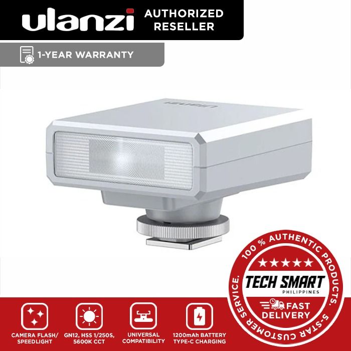 Ulanzi F12 Camera Flash, Camera Speedlite with GN12 / CCT 5600K for ...