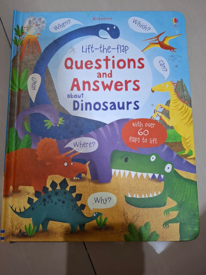 Usborne question and answer about dinosaurs, Buku & Alat Tulis, Buku ...