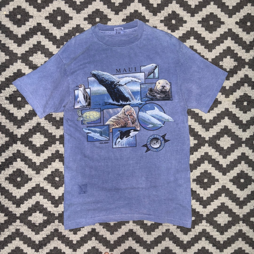 Vintage Maui Hawaii Habitat "Extinction Last Forever", Men's Fashion ...