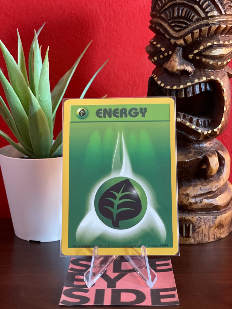 Vintage Pokemon TCG Card - Grass Energy (Base Set, #99/102), Hobbies ...