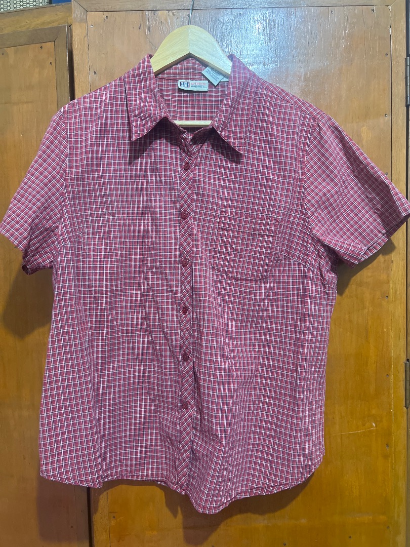 vintage faded glory polo plaid red, Men's Fashion, Tops & Sets, Formal ...