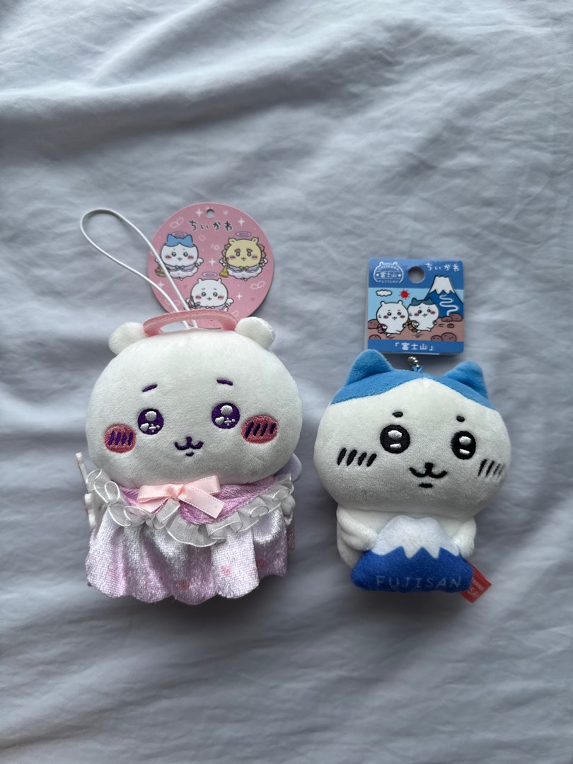wts hachiware mount fuji limited and chiikawa angel keychain plushie ...