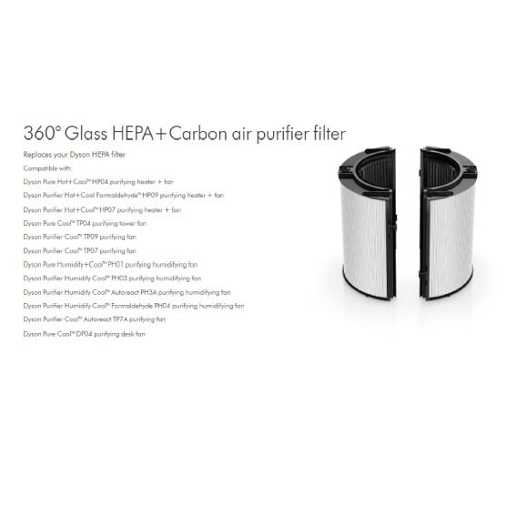 【原裝正貨】 Dyson 二合一組合濾網 Filter 965432-01 (適用於 HP04 /DP04 /TP04 /HP06 /TP06 /TP7A /TP07 /HP07 /HP09 ...