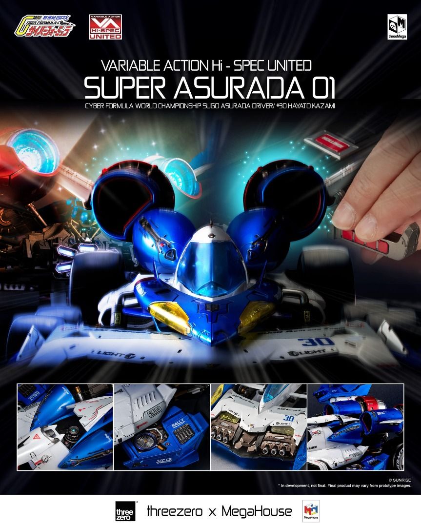 🔥最低零售價預訂/批發🔥 Threezero X MEGAHOUSE ThreeMega HI-SPEC UNITED 高智能方程式 CYBER FORMULA 超級雷神 雷神 阿斯拉達 ...