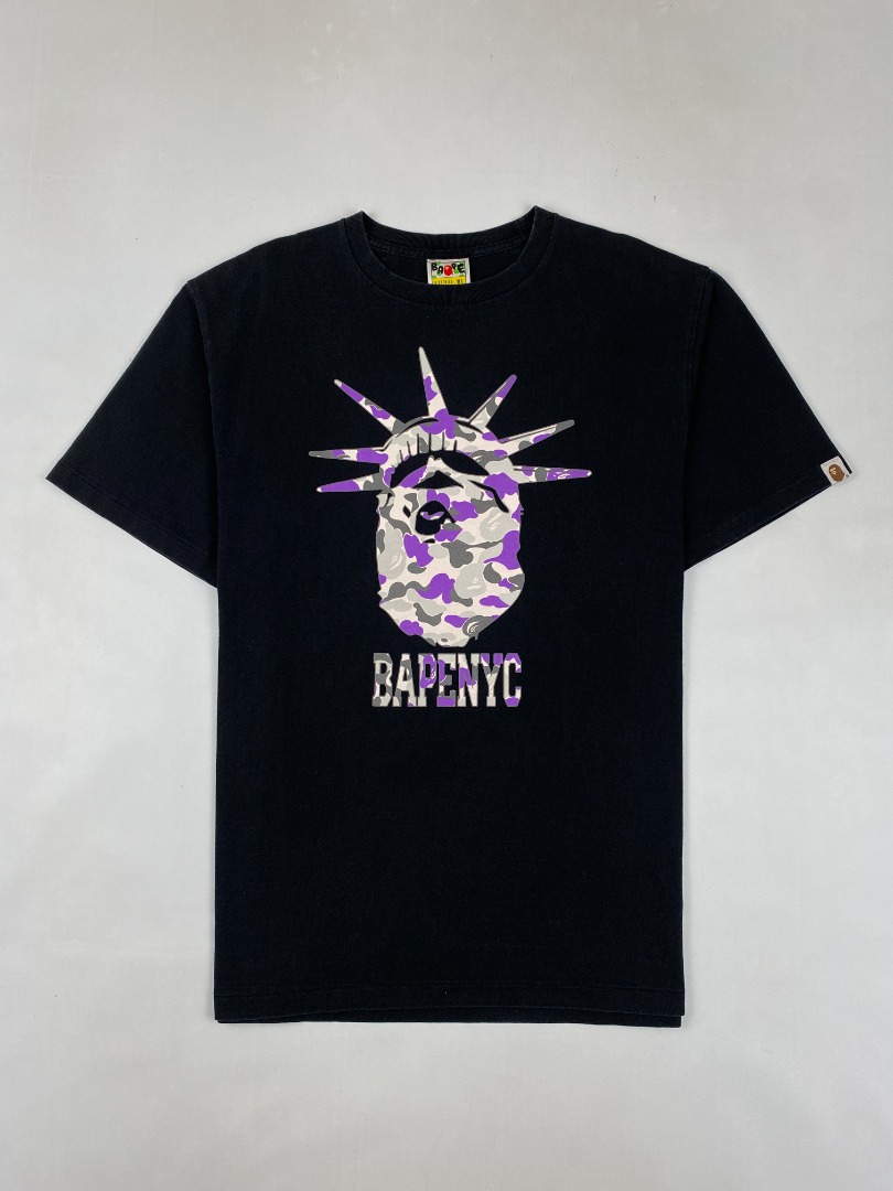 A Bathing Ape Bape NYC 10th Anniversary Camo T-shirt, Men's Fashion ...