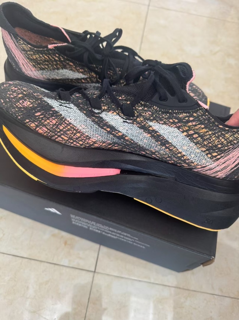 adidas Adizero PrimeX2.0 Low top carbon board running shoes black ...