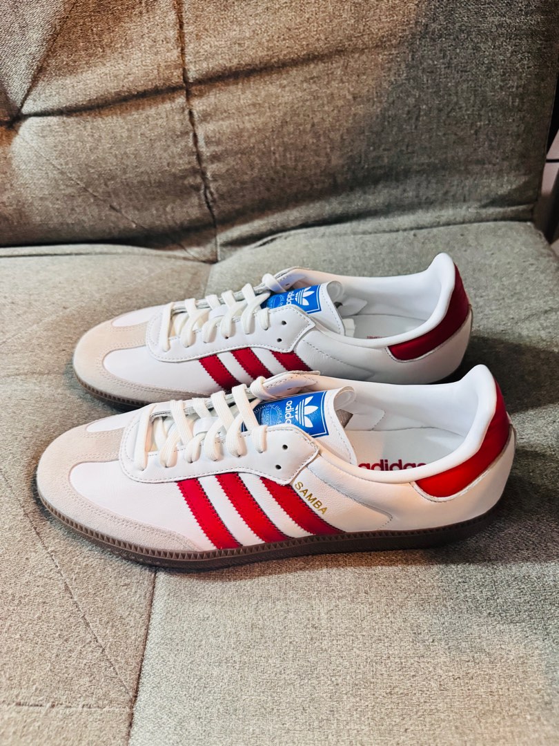 Adidas Samba Scarlet Red, Men's Fashion, Footwear, Sneakers on Carousell