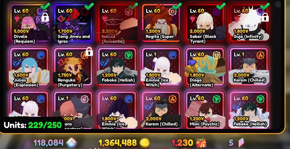 MONARCH DIVALO ANIME VANGUARDS ACCOUNT , Video Gaming, Gaming ...