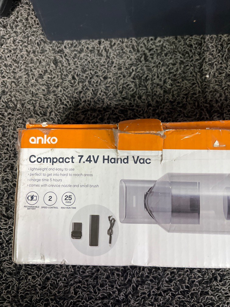 Anko Compact 7.4V Hand Vacuum, TV & Home Appliances, Vacuum Cleaner ...