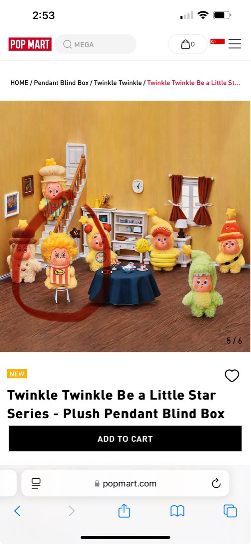 BNIB Popmart Twinkle Twinkle Plush Pendant (Haircut), Hobbies & Toys, Toys & Games on Carousell