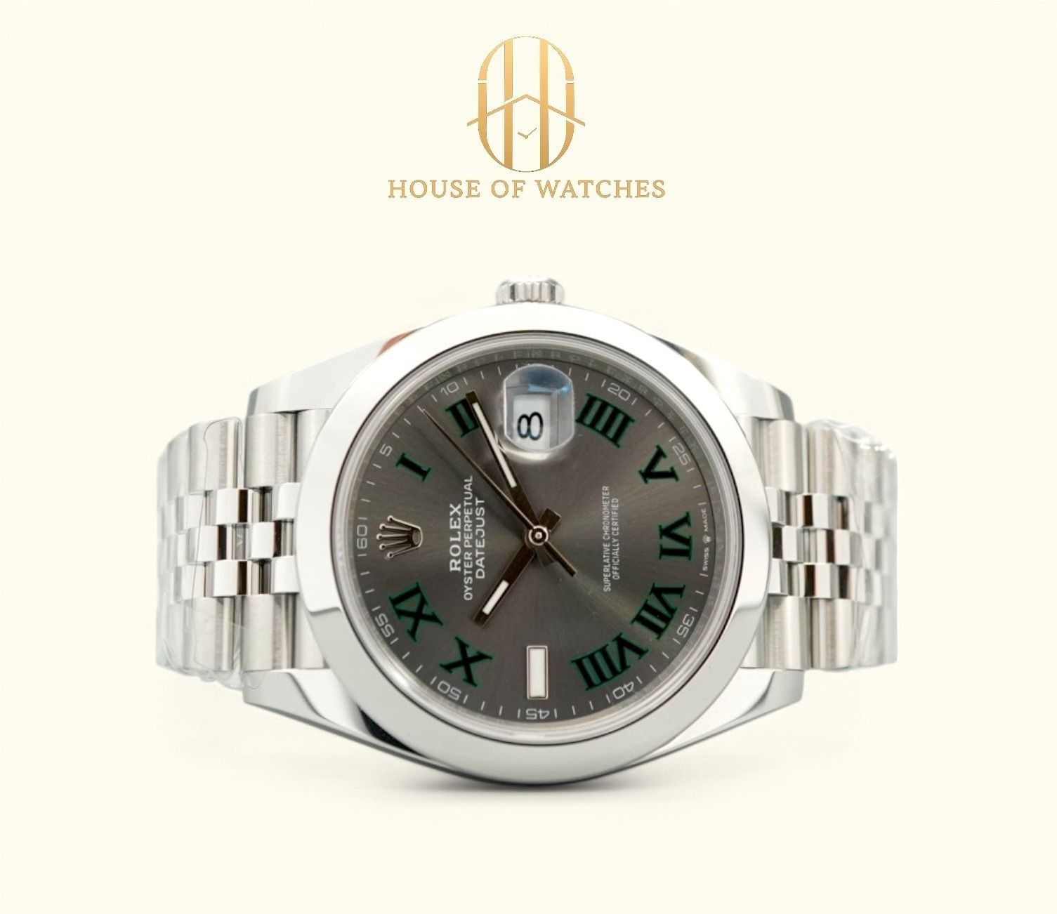 Brand New April 2025 Rolex Datejust 41 Wimbledon Jubilee 126300 126300 ...
