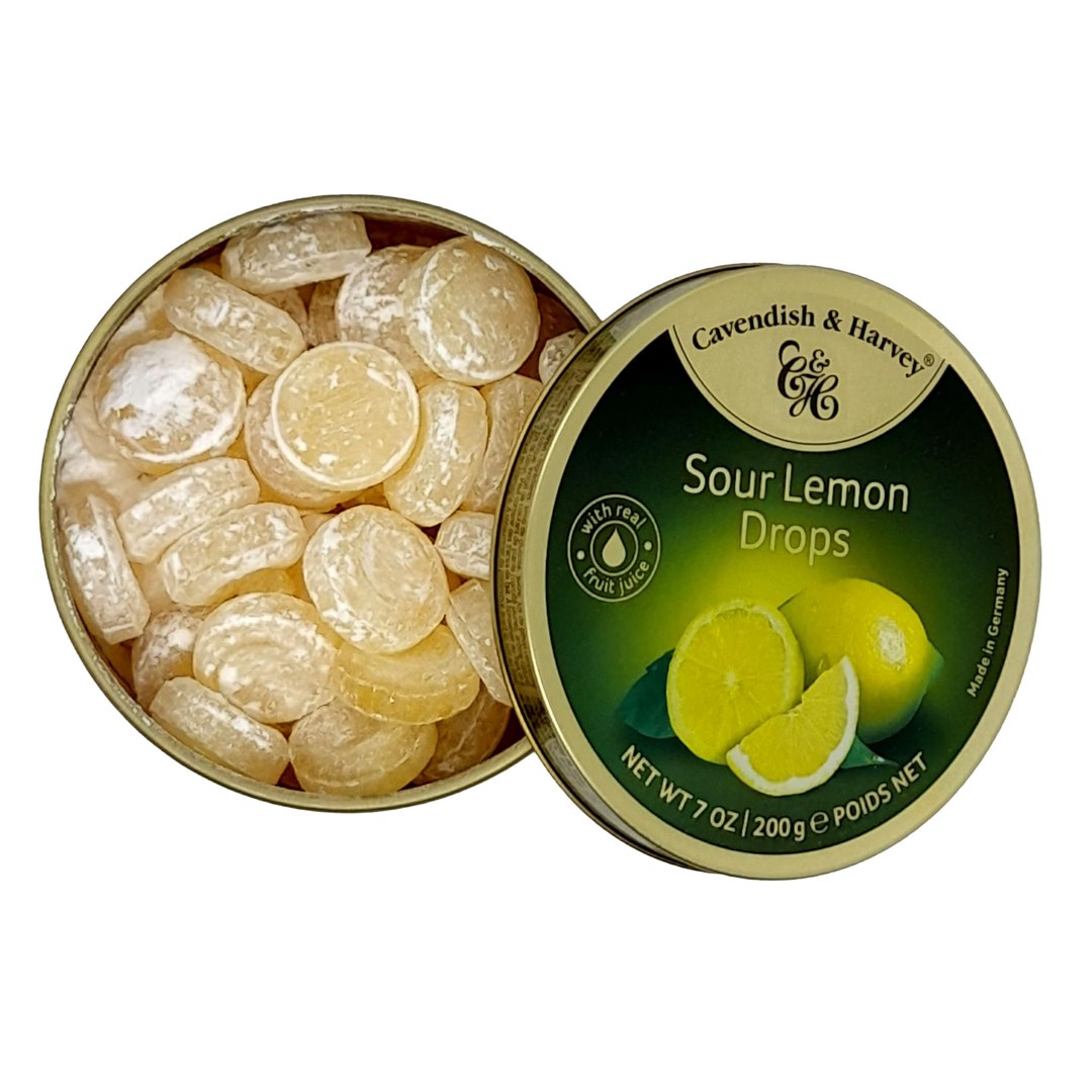 Cavendish & Harvey Sour Lemon Drops 200g, Food & Drinks, Packaged & Instant Food on Carousell