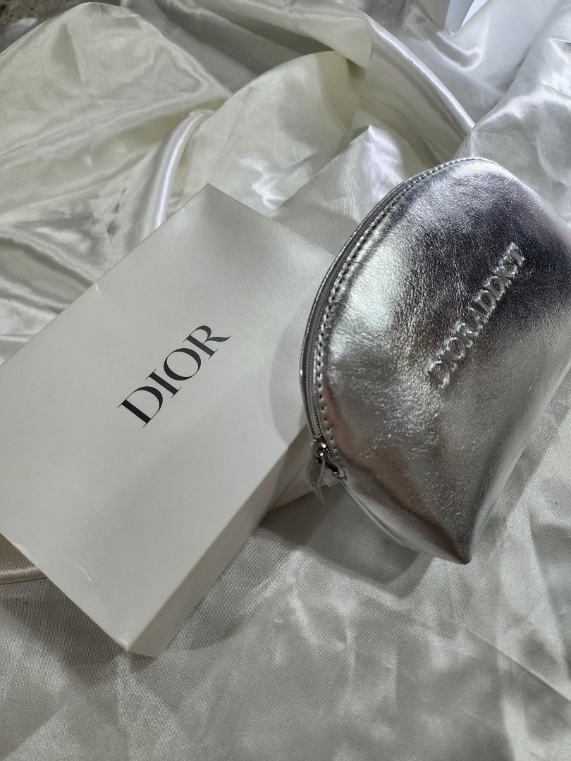 Christian Dior Pouch Moon Silver, Women's Fashion, Bags & Wallets ...