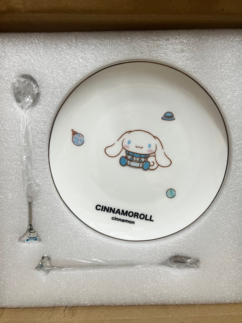 Cinnamoroll Desert Plate Set, Furniture & Home Living, Kitchenware ...