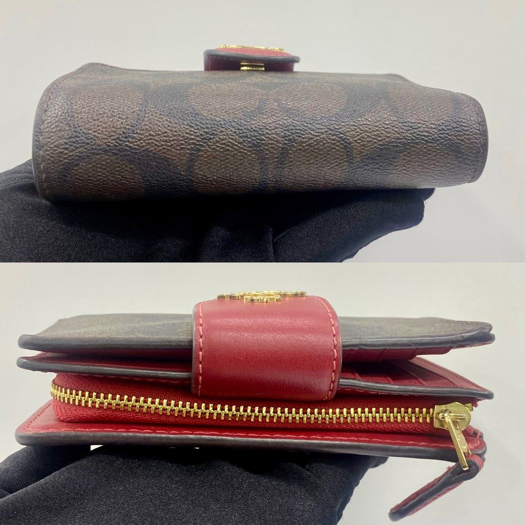 COACH BIFOLD SLG CORNER ZIP COMPACT WALLET 257003641 /, Luxury, Bags ...