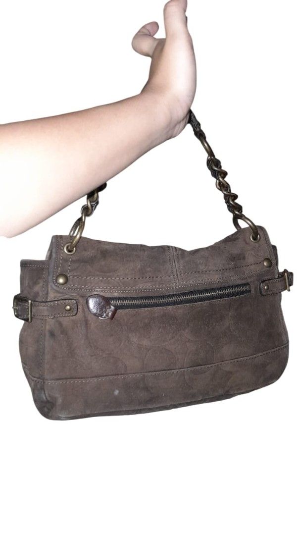 Coach Legacy Brown Auth, Fesyen Wanita, Tas & Dompet di Carousell