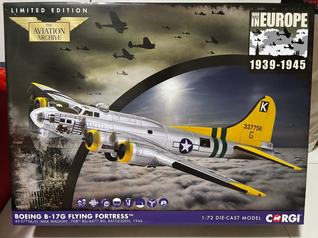 Corgi WW2 plane Boeing B-17G Flying Fortress 1:72 Die cast model ...