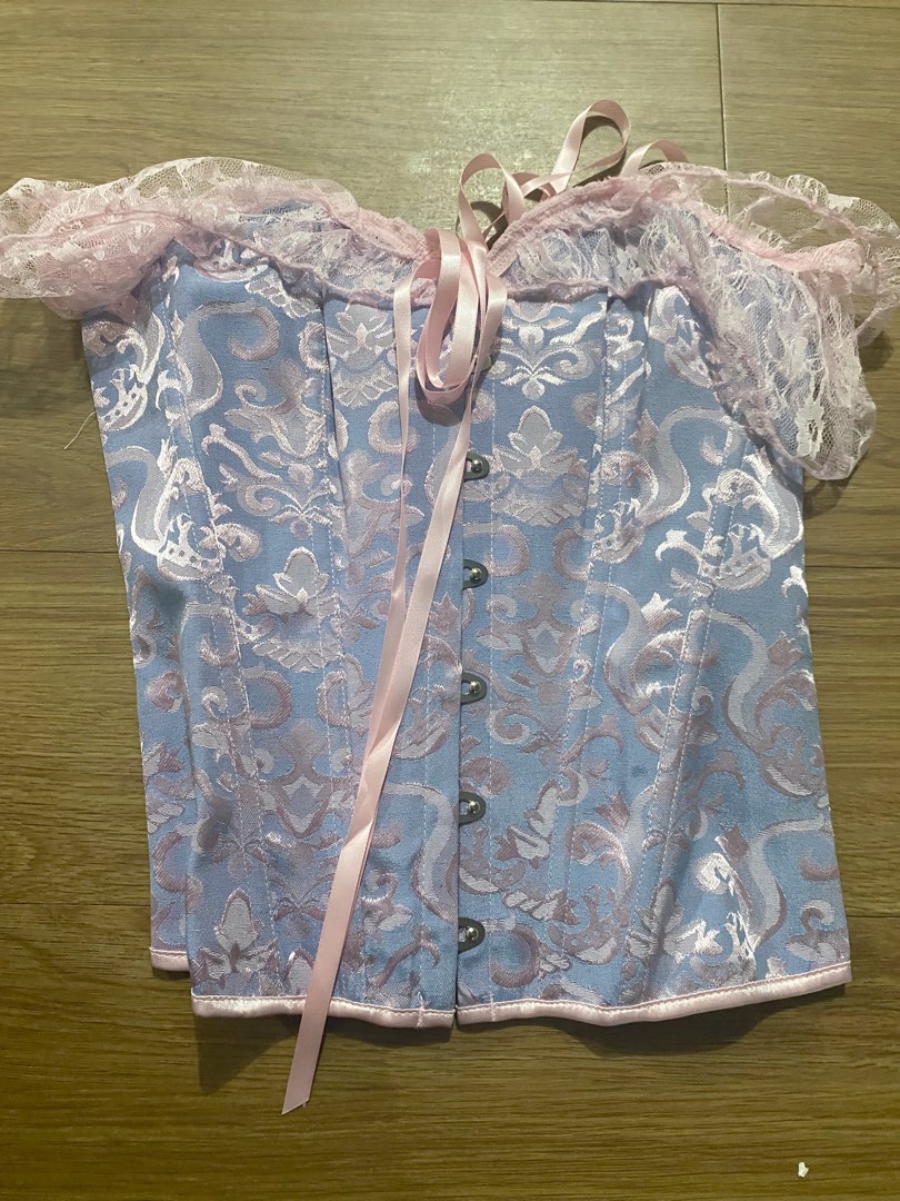 Dainty corset rapunzel inspired outfit top coquette lolita, Women's ...