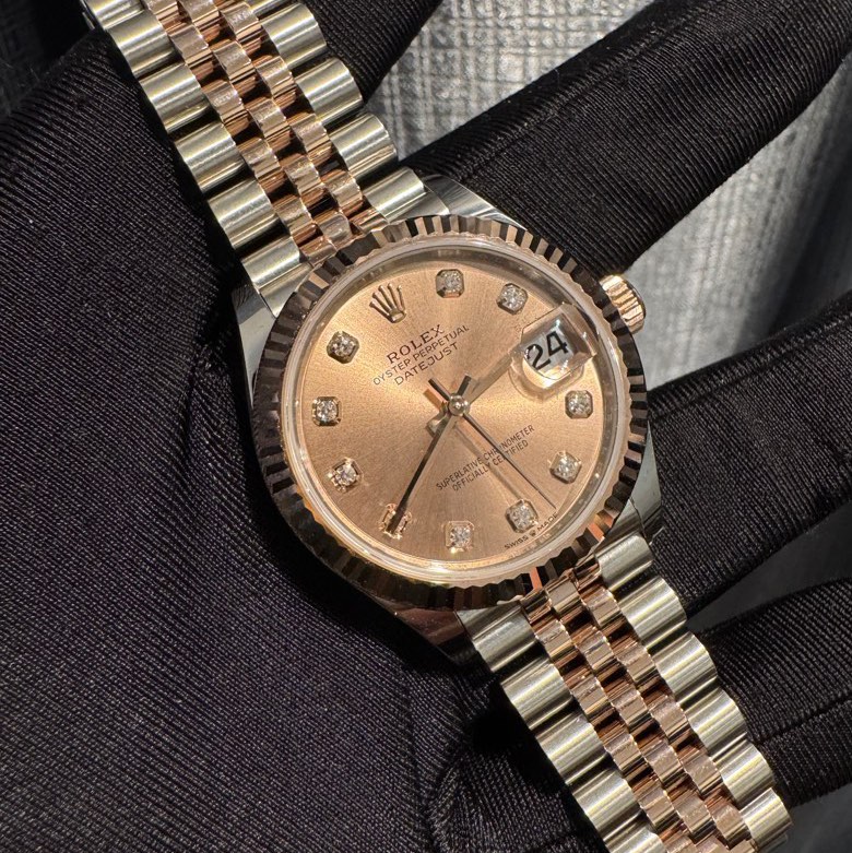 Datejust 31 Pink 10 Point Diamond, Luxury, Watches on Carousell