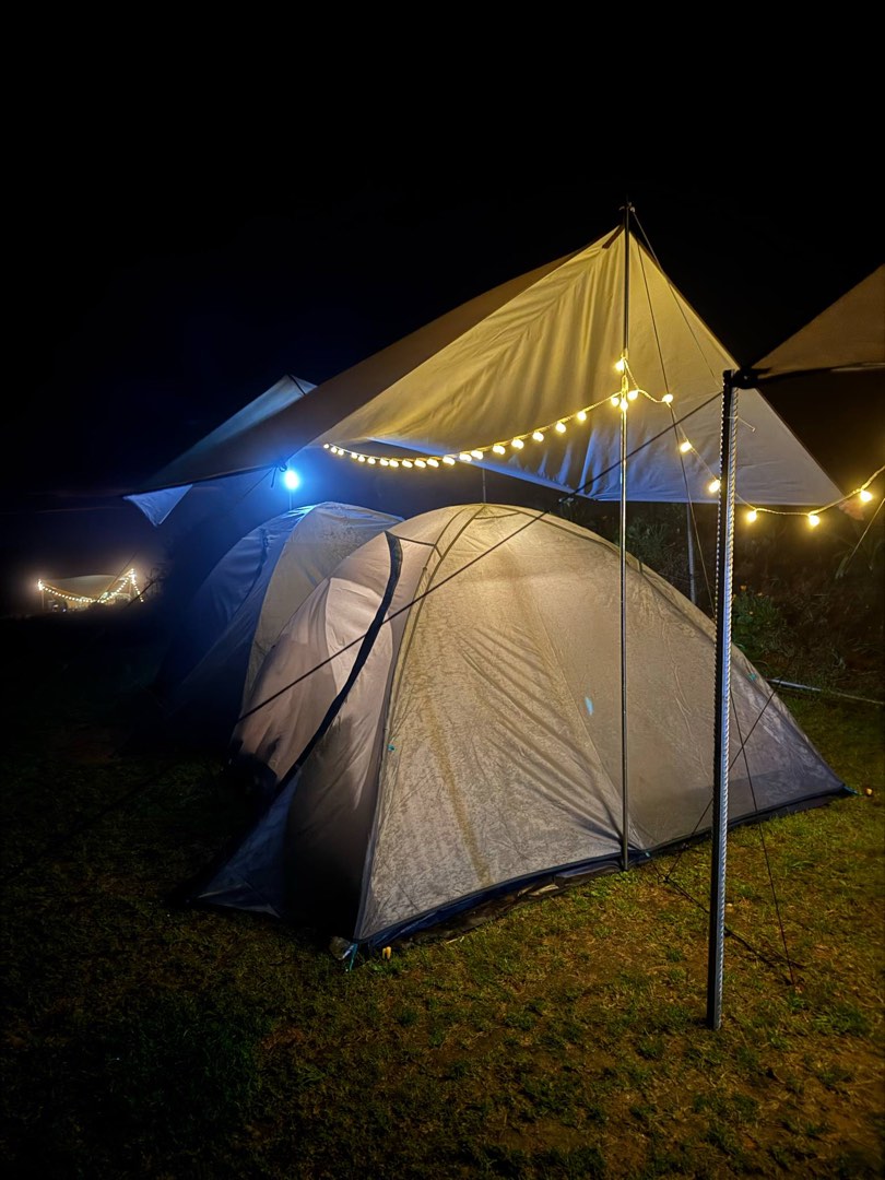 Decathlon Tent with Awning, Sports Equipment, Hiking & Camping on Carousell