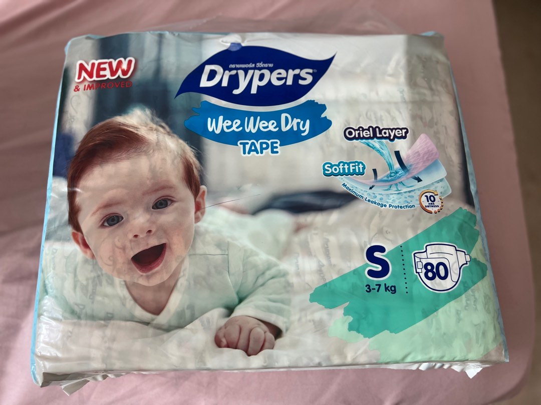 Drypers Diaper S size, Babies & Kids, Bathing & Changing, Diapers ...