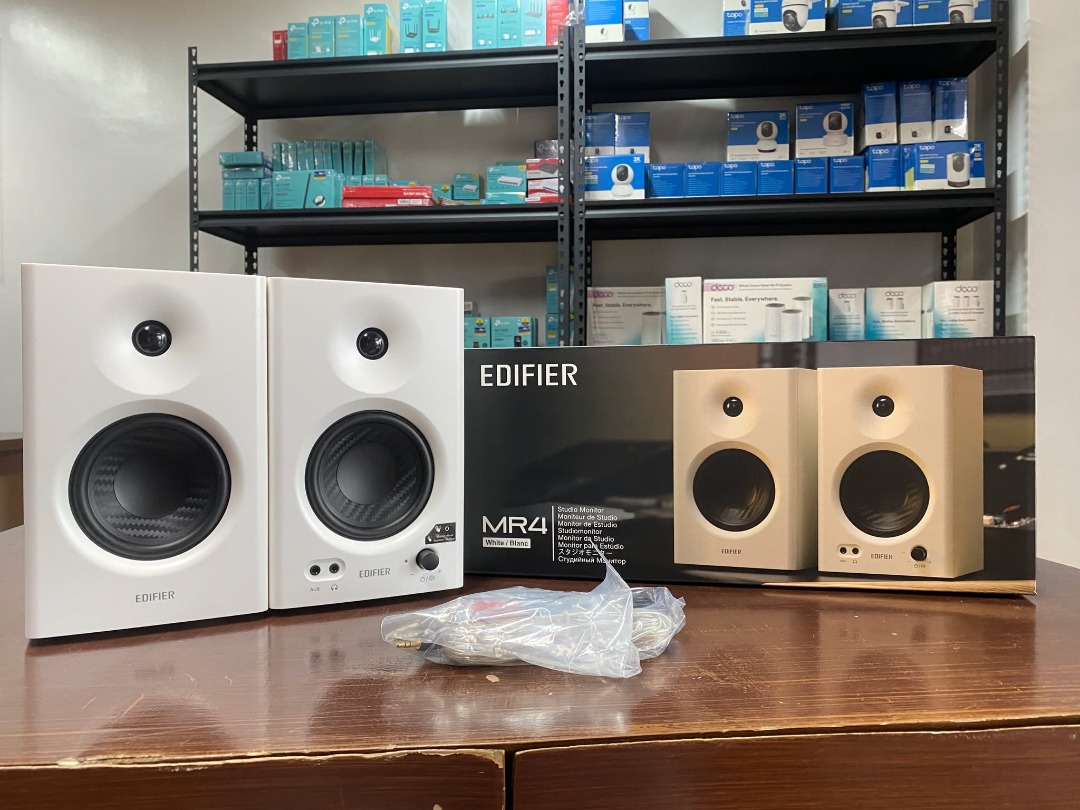 Edifier MR4 Powered Studio Monitor Speakers White, Audio, Soundbars ...