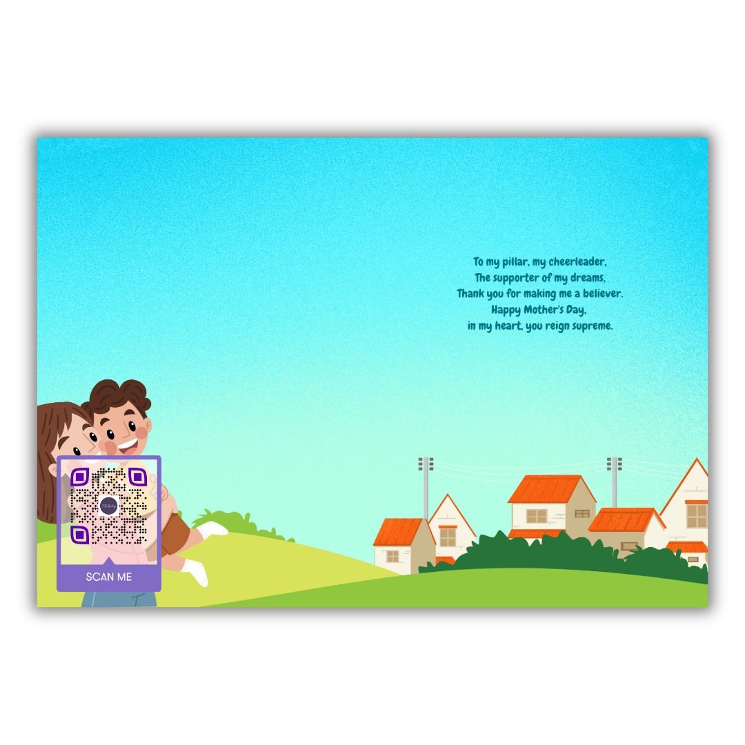 FiBei Greetings Mother's Day Supporter Of My Dream Poetry Talking Card ...