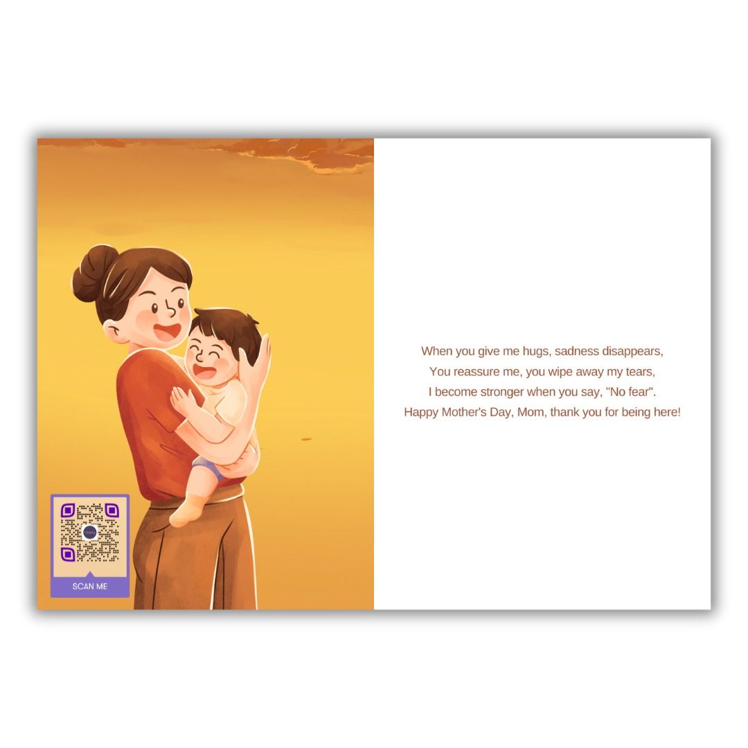 FiBei Greetings Mother's Day You Reassure Me Poetry Talking Card - Scan ...