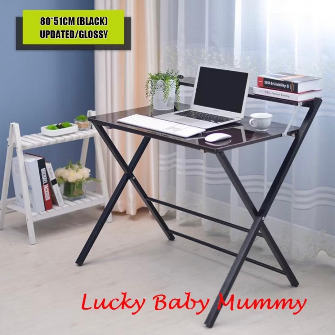 Folding Laptop Desk | Compact Foldable Study Desk | Minimal White ...