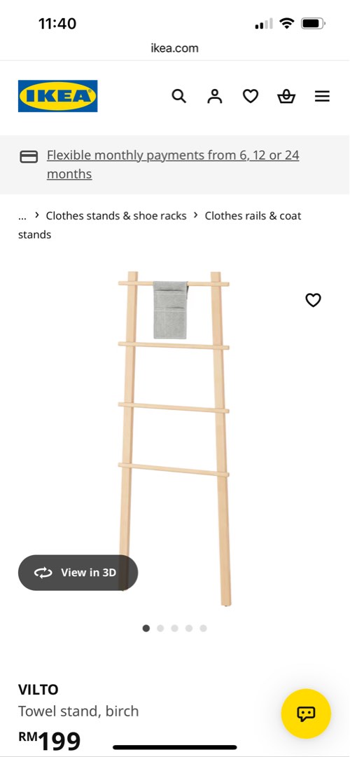 Ikea towel rack, Furniture & Home Living, Furniture, Other Home ...