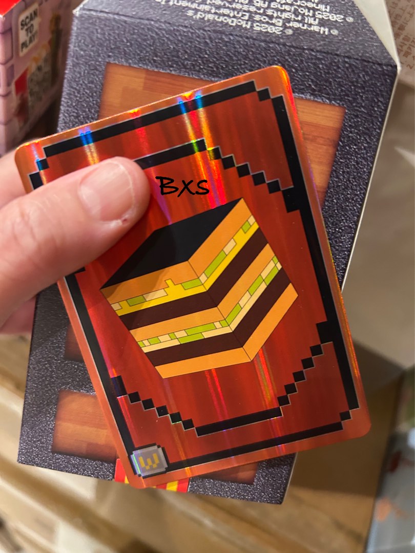 Instock authentic McDonald mcd MacDonald minecraft the movie Big Mac ...